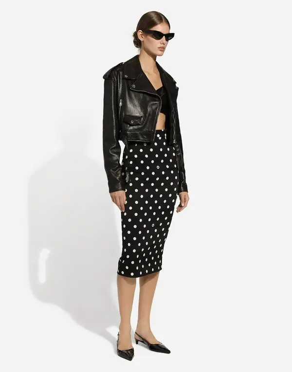 Dolce & Gabbana Plongé Nappa Leather Biker Jacket