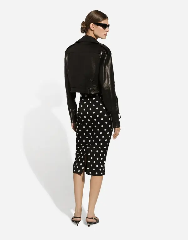 Dolce & Gabbana Plongé Nappa Leather Biker Jacket