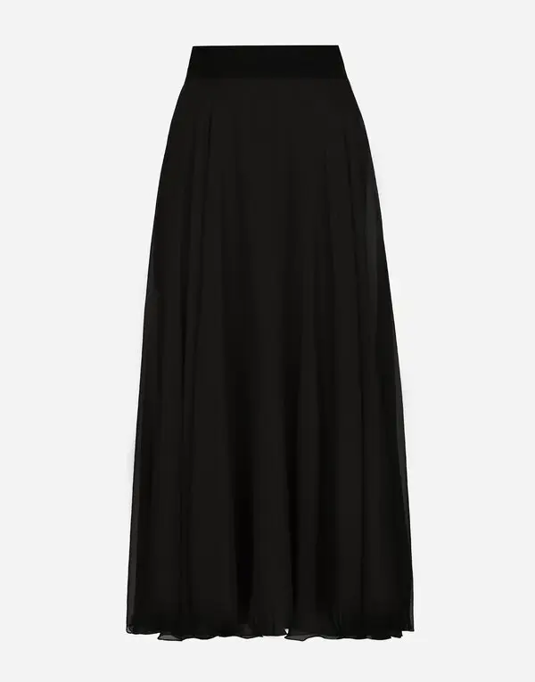 Dolce & Gabbana Silk Chiffon Circle Skirt