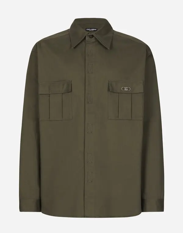 Dolce & Gabbana Cotton Shirt With Pockets - Multicolor