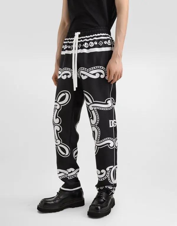 Dolce & Gabbana Silk Pajama Pants - Print