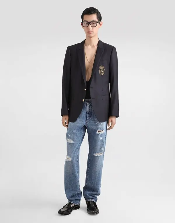 Dolce & Gabbana Single-breasted Jacket With Patch
