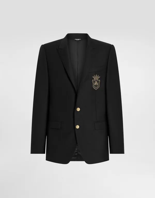 Dolce & Gabbana Single-breasted Martini-fit Jacket With Patch