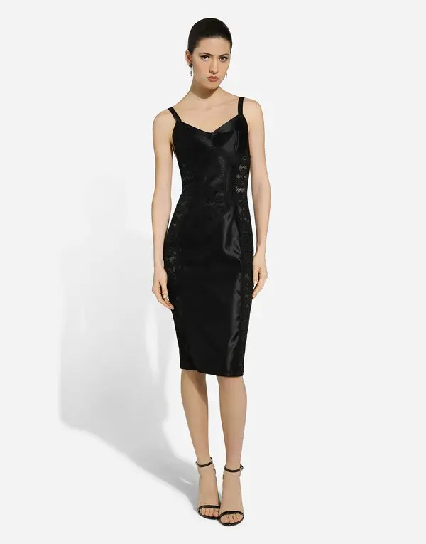 dolce and gabbana lace corset dress Dolce & Gabbana Lace Bustier Dress in Black
