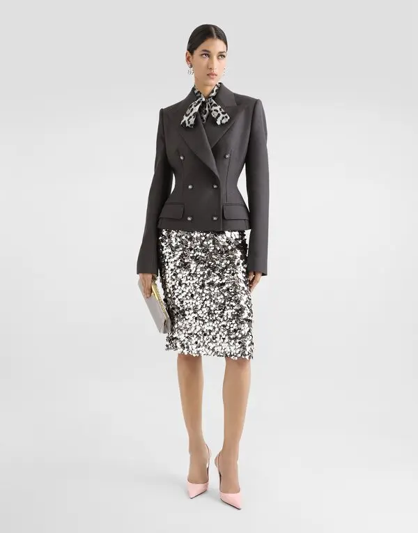 Dolce & Gabbana Sequined Midi Skirt