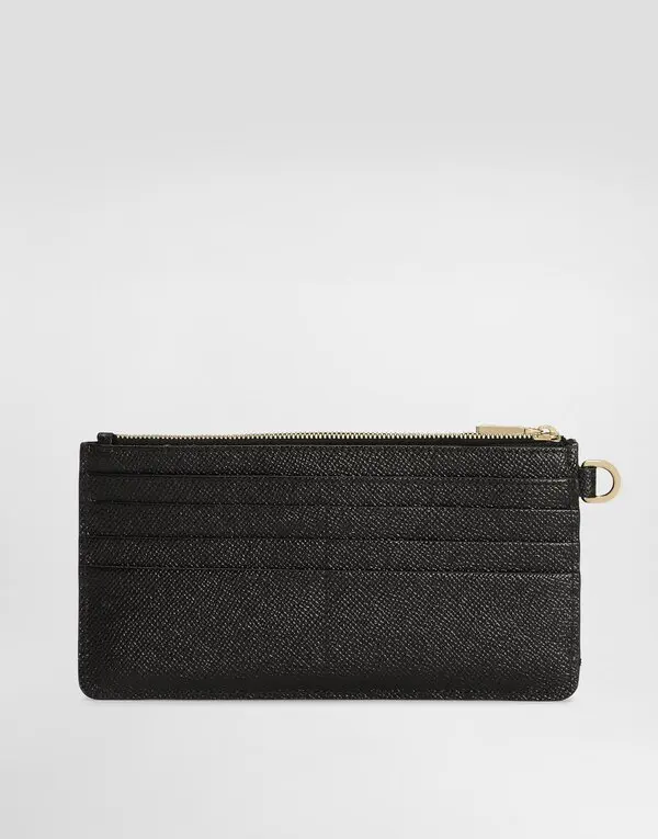 Dolce & Gabbana Dauphine Calfskin Card Holder - Black
