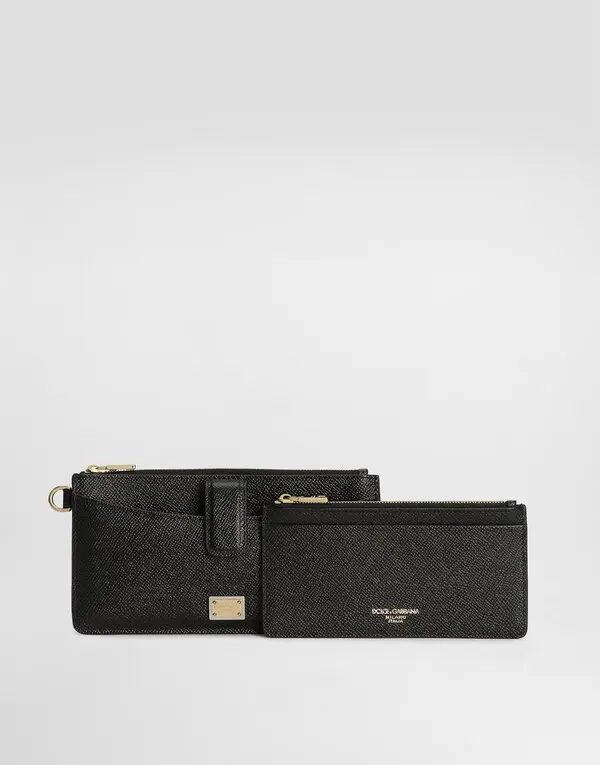 Dolce & Gabbana Dauphine Calfskin Card Holder - Black