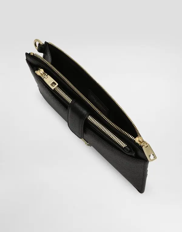 Dolce & Gabbana Dauphine Calfskin Card Holder - Black