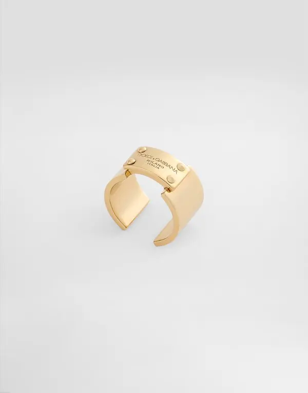 Dolce & Gabbana Ring With Logo Tag