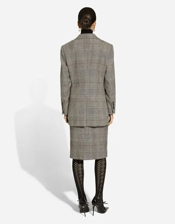 Dolce & Gabbana Single-breasted Glen Plaid Jacket - Multicolor
