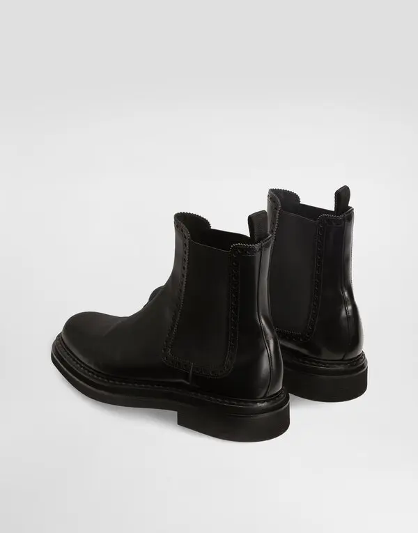 Dolce & Gabbana Brushed Calfskin Ankle Boots