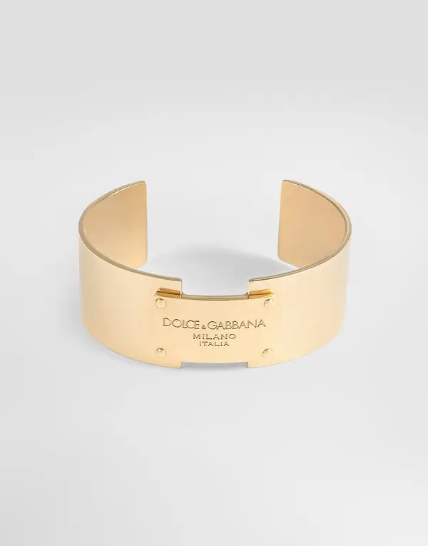 Dolce & Gabbana Logo Cuff Bracelet - Gold