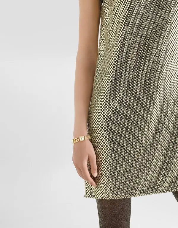 Dolce & Gabbana Short Crystal Mesh Dress
