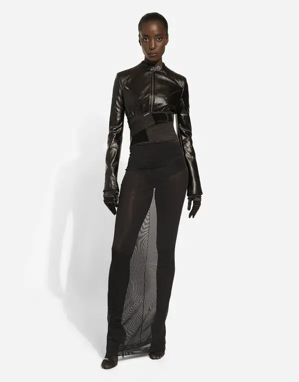 Dolce & Gabbana Short Leather Biker Jacket
