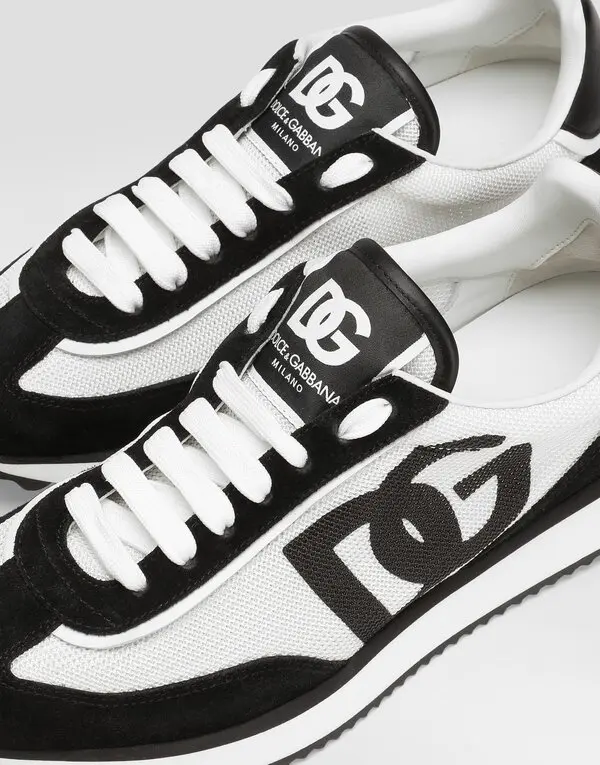 Dolce & Gabbana Mixed-material Dg Cushion Sneakers - Multicolor
