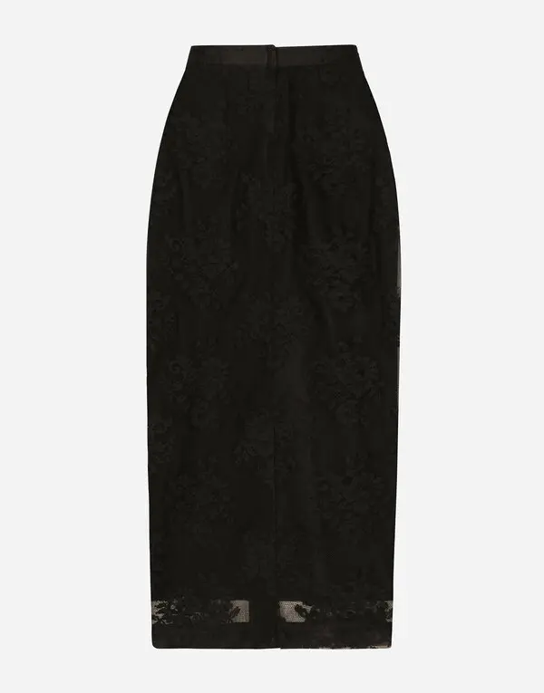 Dolce & Gabbana Chantilly Lace Pencil Skirt