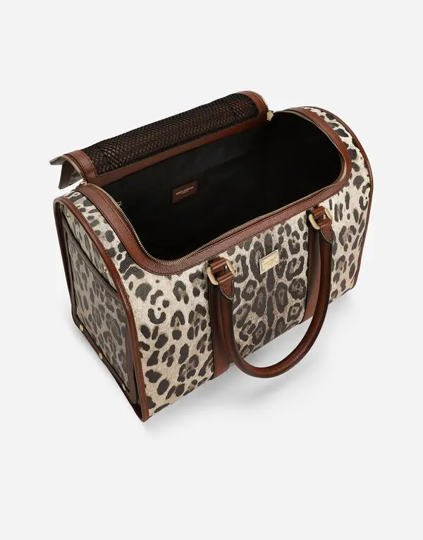 Dolce & Gabbana Leopard Dog Carrier