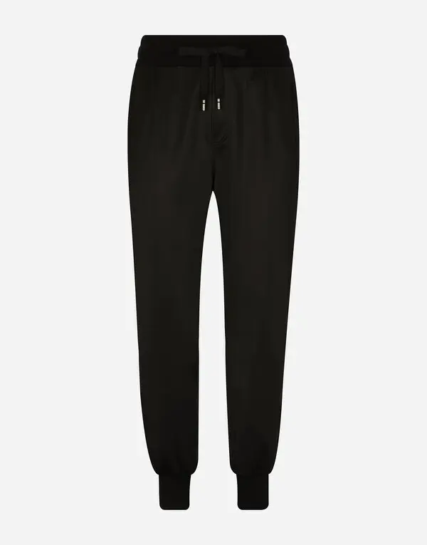 Dolce & Gabbana Technical Jersey Jogging Pants With Tag - Black
