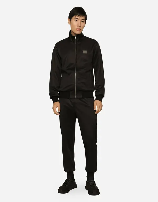 Dolce & Gabbana Technical Jersey Jogging Pants With Tag - Black