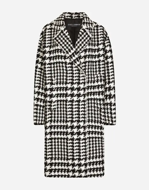 Dolce & Gabbana Oversize Houndstooth Coat - Multicolor