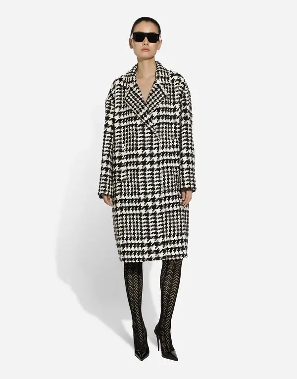 Dolce & Gabbana Oversize Houndstooth Coat - Multicolor