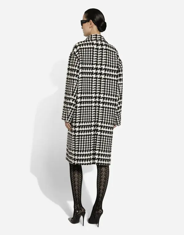 Dolce & Gabbana Oversize Houndstooth Coat - Multicolor