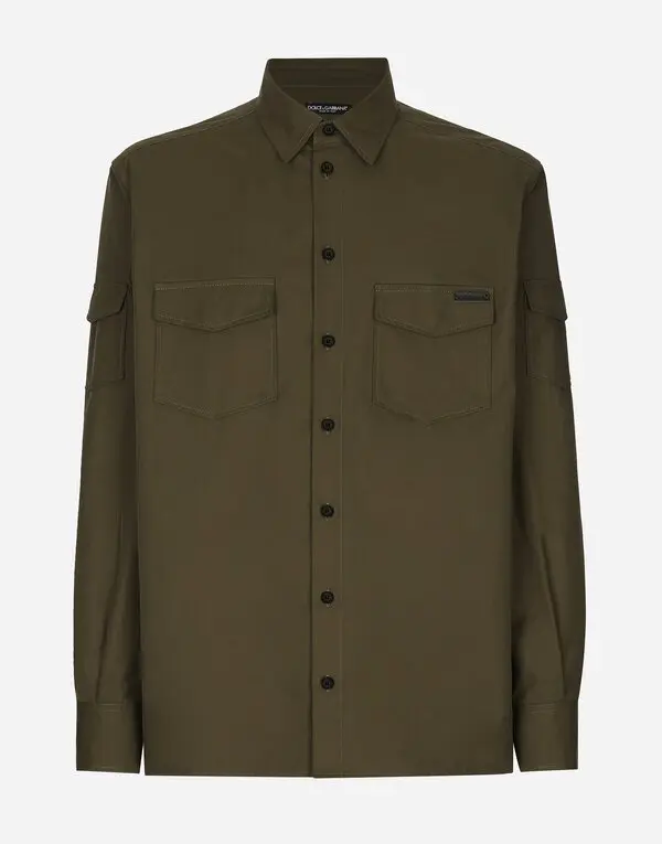 Dolce & Gabbana Technical Fabric Shirt With Pockets