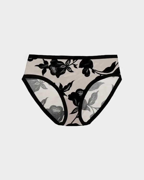 EBY Sheer Brief Panties, Seamless - Madam Noir