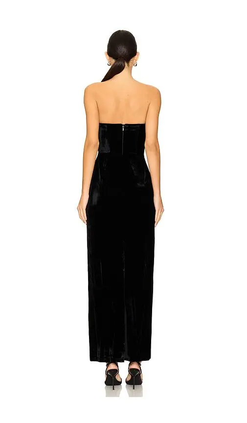Lpa Emery Velvet Maxi Dress - Black