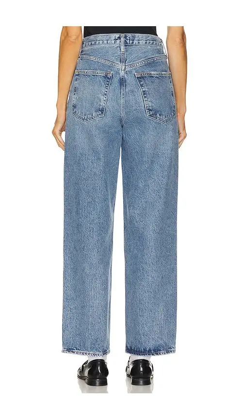 AGOLDE V Waist Baggy In Blue