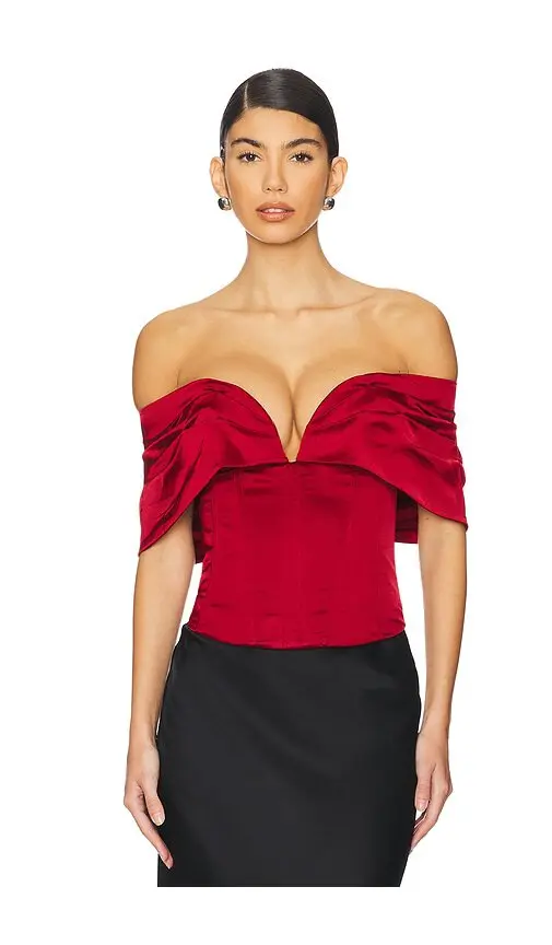Lpa Ilaria Corset Top - Red