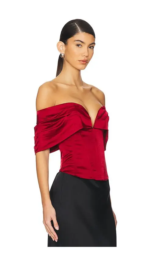 Lpa Ilaria Corset Top - Red
