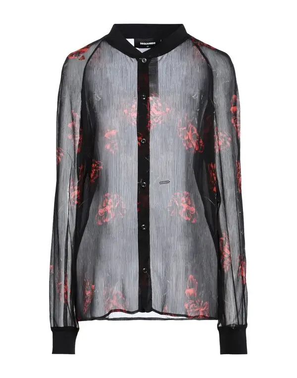 Dsquared2 Floral Print Chiffon Shirt