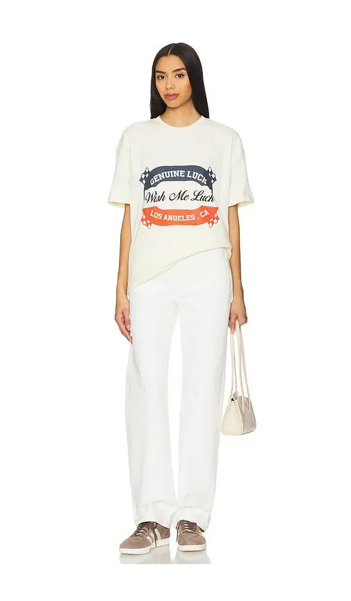 WISH ME LUCK Genuine Luck Graphic Tee