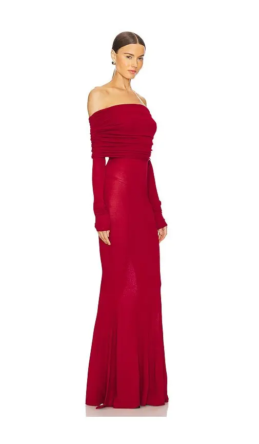 Lpa Marren Maxi Knit Dress - Red