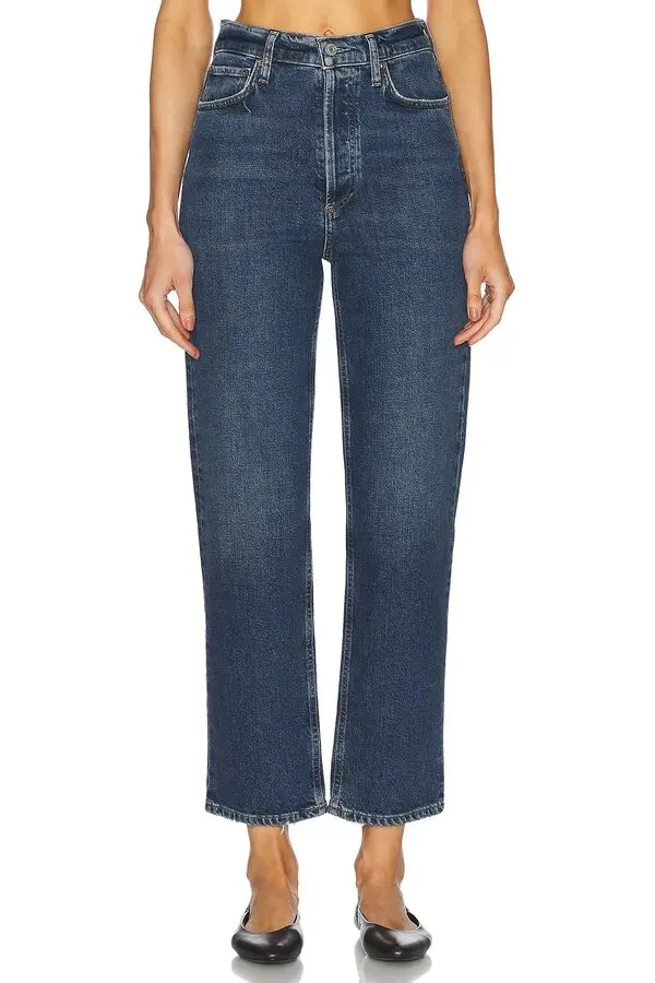 AGOLDE 90's Pinch Waist Crop Jeans - Solace