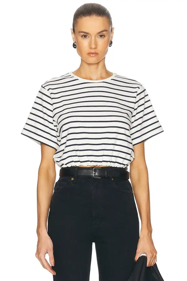Simkhai Jojo Cropped Tee - Midnight Stripe
