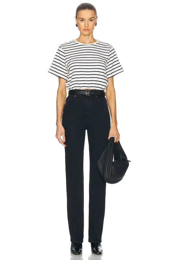 Simkhai Jojo Cropped Tee - Midnight Stripe