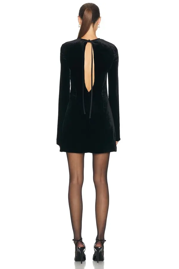 miu miu black dress long sleeve Buy Miu Miu Long Sleeve Mini Dress - Nero At 51% Off