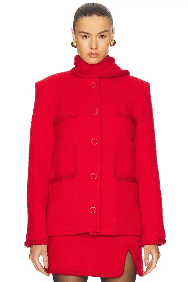 ROWEN ROSE Short Coat With Pockets