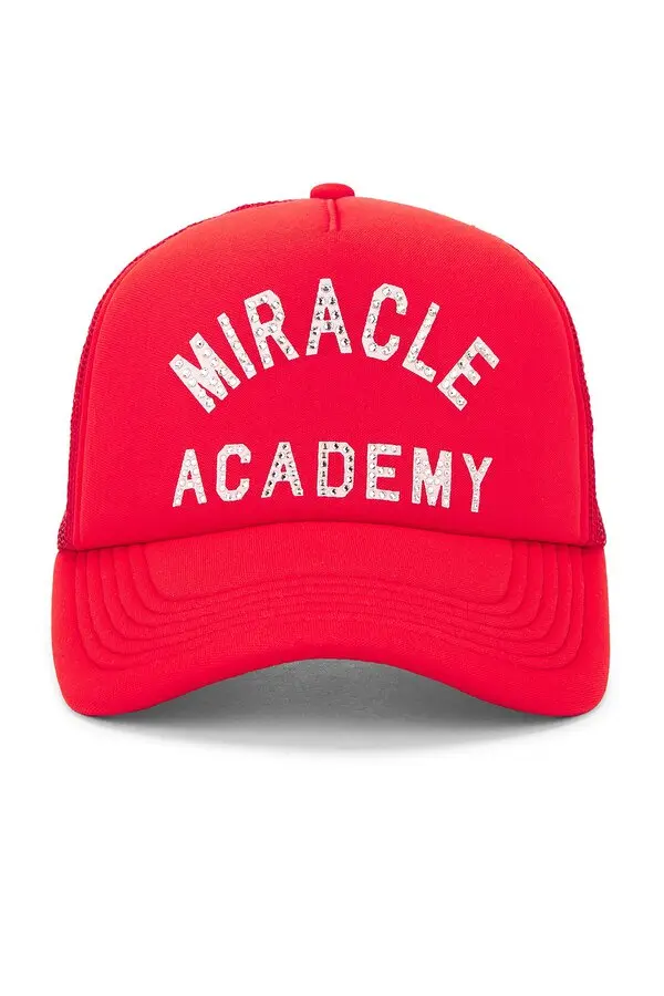 NAHMIAS Miracle Academy Foam Crystal Trucker Hat - Cherry