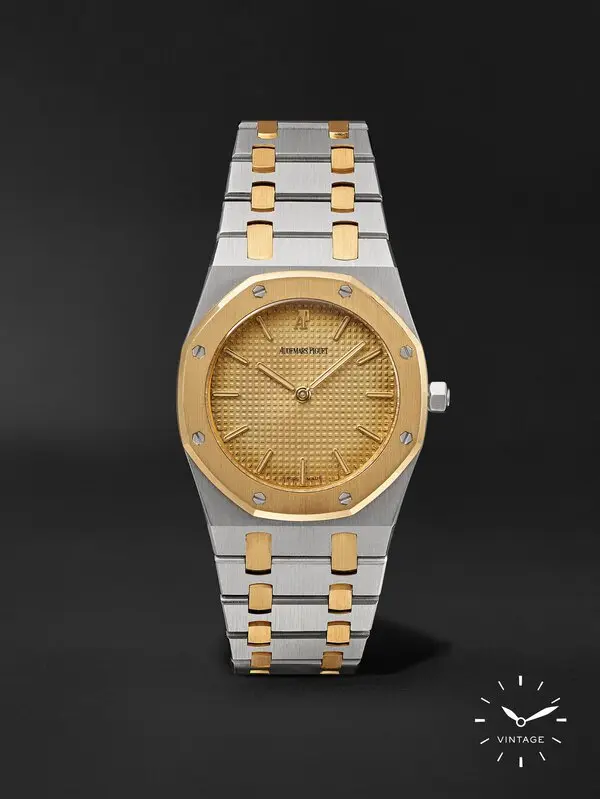 Windsor Audemars Piguet Royal Oak 34mm Stainless Steel And 18-karat Watch - Gold