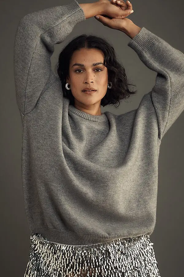 Mare Mare Long-Sleeve Knit Sequin Mini Dress In Grey - 81% Off |  Editorialist