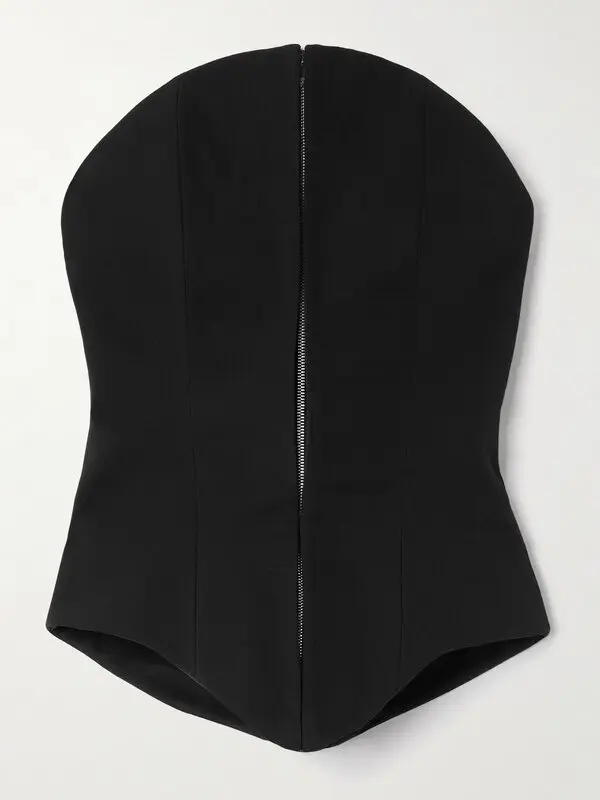 Alexander McQueen Wool Bustier Top