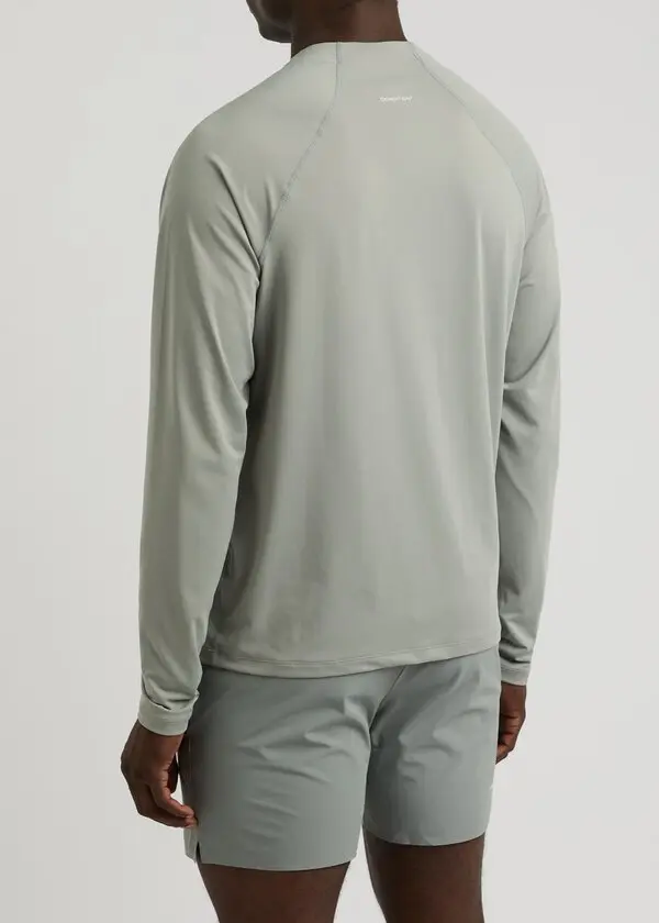 CONDITION Core Quarter-zip Stretch-jersey Top