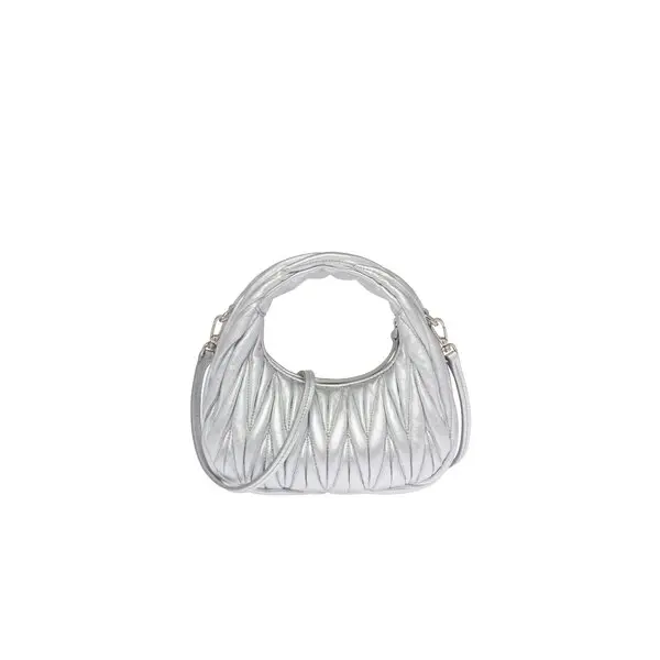 Miu Miu Wander Matelassé Nappa Leather Hobo Mini-bag