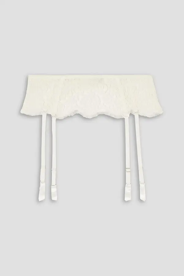 I.D. Sarrieri A Night In Marrakech Lace Suspender Belt - Off-white