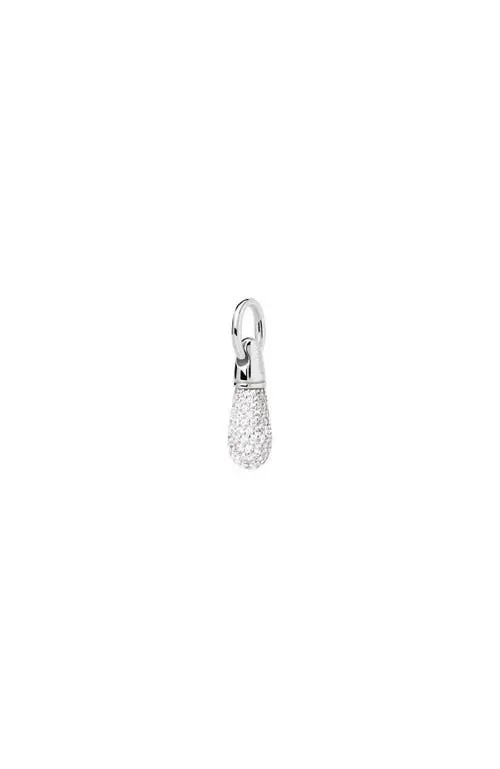 PDPAOLA Pavé Drop Pendant - Silver