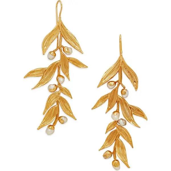DHWANI BANSAL Isaro Chandelier Earrings - Gold Plated