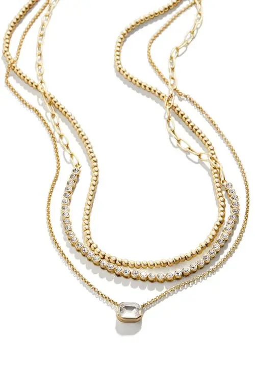 Baublebar Kenna Multistrand Necklace - Clear/gold